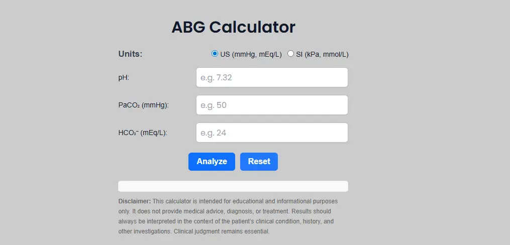 ABG Calculator